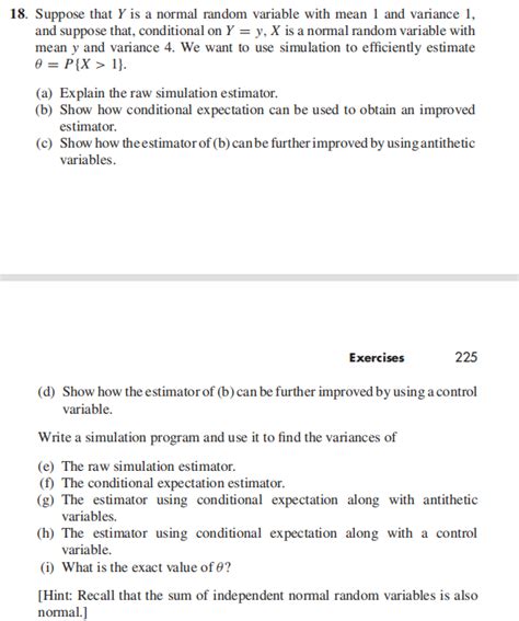 18 suppose that y is a normal random variable with