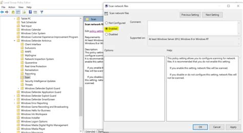 Enable Network Scanning In Windows Defender On Windows 10 Technoresult