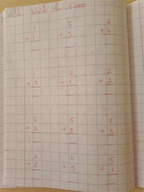 Addition Maths Assignment Teachmint