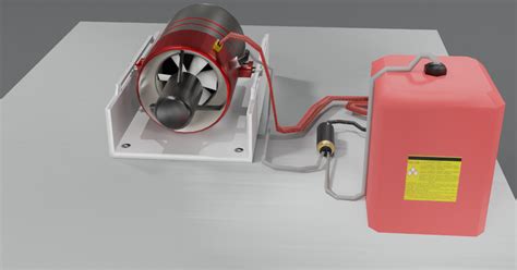 Mini Jet Engine Test Stand 3d Air Unity Asset Store