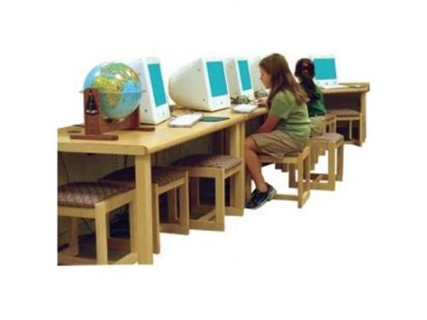 Library Computer Table Inch Depth Wx D Wooden Library Tables