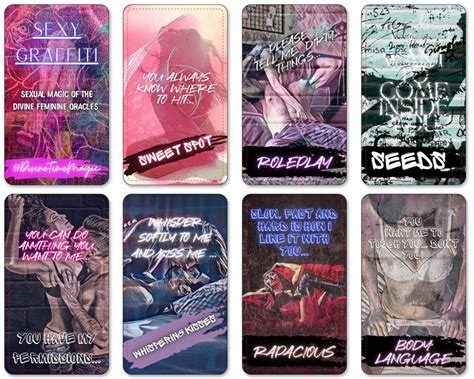 Sexy Graffiti Tarot Oracle Cards Sexual Magic Love Oracle Cards