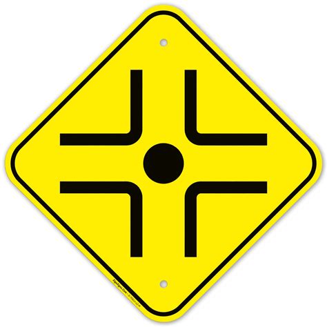 4 Way Intersection Sign