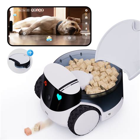Rola Petpal Robot Pet Companion 25k Dogsand Cats Camera With Interactive Toys And Treat Dispenser