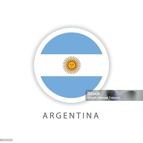 아르헨티나 버튼 플래그 벡터 템플릿 디자인 일러스트 레이 터 금속에 대한 스톡 벡터 아트 및 기타 이미지 금속 기 남쪽 Istock