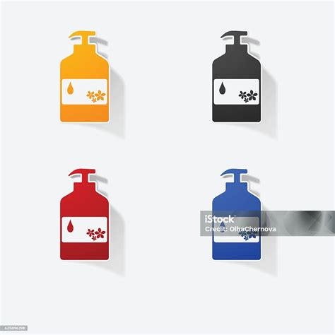 스티커 종이 제품 사실적인 요소 디자인 일러스트 마사지 오일 대체 요법에 대한 스톡 벡터 아트 및 기타 이미지 대체 요법