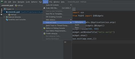 PyCharm使用Anaconda配置PyQt5并使用扩展工具 Designer anaconda pyqt5 CSDN博客