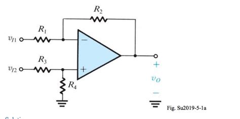 Solved Common Mode Consider The Difference Amplifier Shown Chegg Com