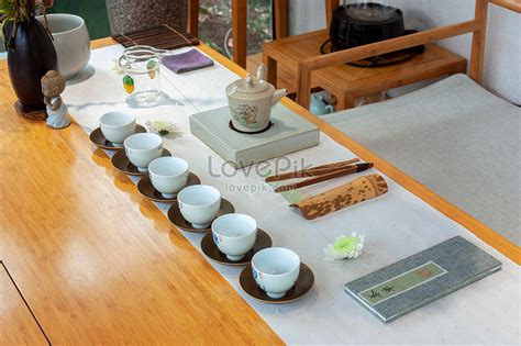 차 세트와 다도 사진 무료 다운로드 Lovepik