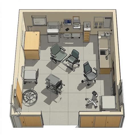 A Layout Showcasing Accessibility Features For Inclusive Lab Environments Premium Ai Generated