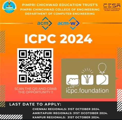 Icpc Pccoeacm Codingexcellence Competitiveprogramming Icpc2024
