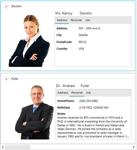 Create Business Cards With Cardview Telerik Ui For Winforms