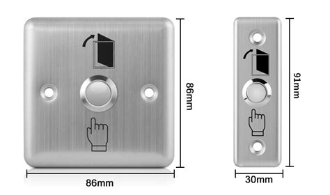 Stainless Steel Exit Button OEM Manufacturer S4A Access Control