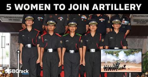 5 Women Cadets To Join The Regiment Of Artillery