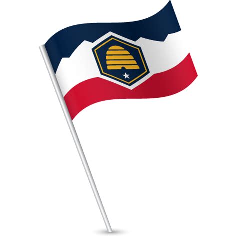 Printable State Flag Of Utah Flagpole Vector Country Flags Of The World