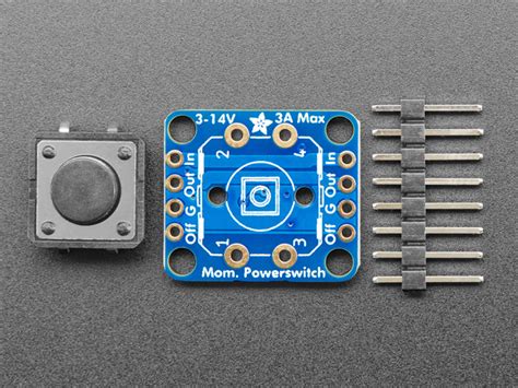 Adafruit Push Button Power Switch Breakout Id 1400 Adafruit Industries Unique And Fun Diy