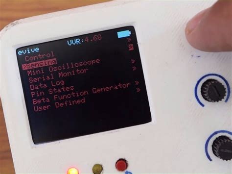 Menu Based Visual Interface For Arduino