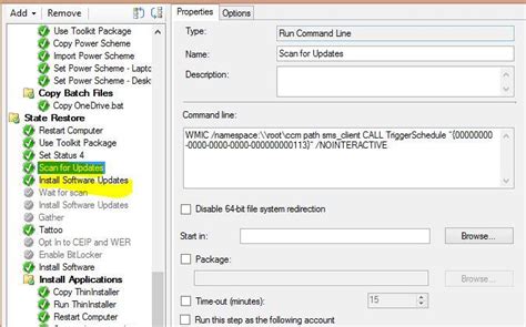 Software Update Task Sequence Not Applying Updates Configuration