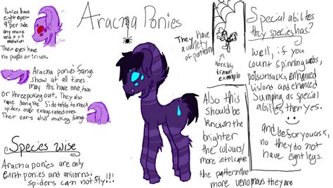 Pony Species Aracna Ponies Open Species By Lost Rem On Deviantart