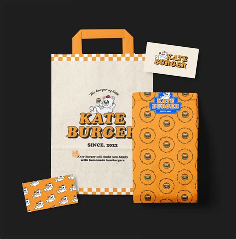 수제햄버거 전문점 Kate Burger 로고디자인 로고 디자인 포트폴리오 크몽