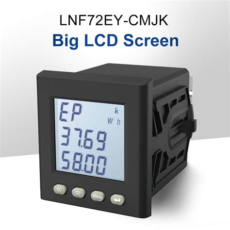 Factory Direct Sales Lcd Digital Display Rs485 3 Phase Voltmeter Ammeter Dual Multifunctional