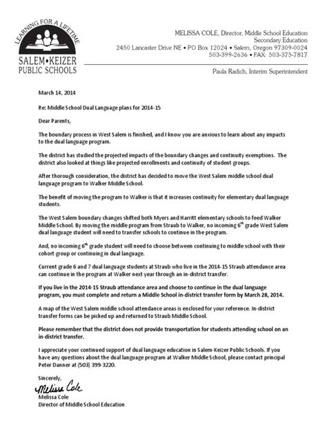 Sksd Letter To Dual Language Families Pdf
