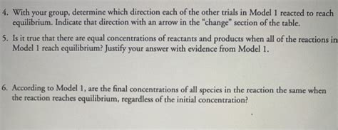 Solved Why When A Reaction Reaches Equilibrium There Must