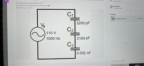 Solved Total Capacitance Series Section 9 31 Calculate The Chegg Com
