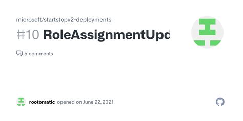 Roleassignmentupdatenotpermitted · Issue 10 · Microsoftstartstopv2 Deployments · Github