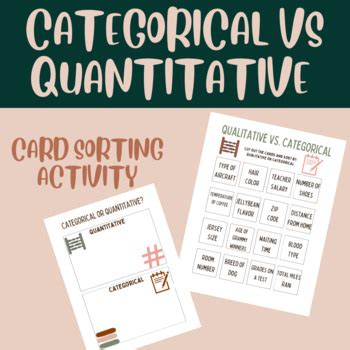 Quantitative Vs Categorical Card Sort By Mrs Collsens Math Classroom