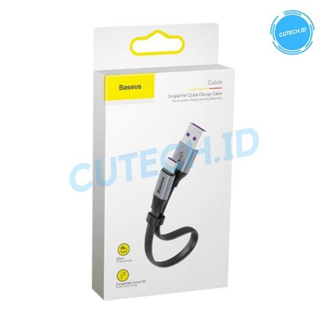 Jual Baseus Simple Kabel Data Pendek Usb Type C Fast Charging Cm Type C Indonesia Shopee Indonesia