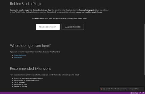 Support With Setting Up Rojo Scripting Support Developer Forum Roblox