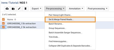 Workflows For Ngs Antibody Analysis Geneious Biologics Support