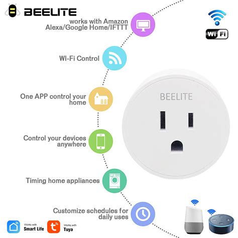 Beelite Smart Plug Us 10a Wifi Socket Alexa Plug T Vicedeal