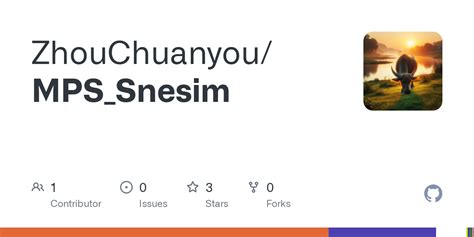 Github Zhouchuanyoumpssnesim