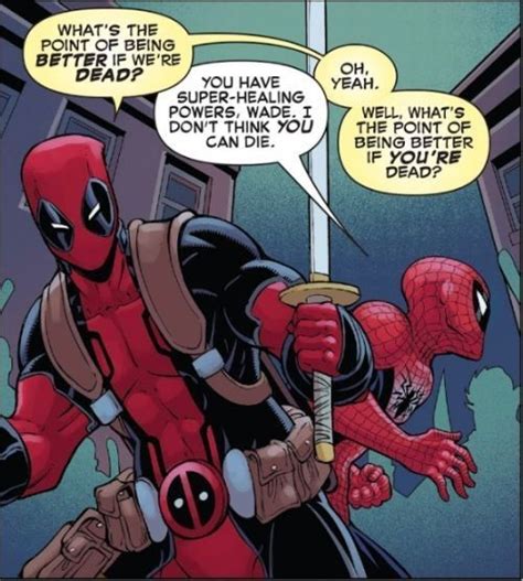 Deadpool Spiderman Spideypool Comic Deadpool And Spiderman Deadpool