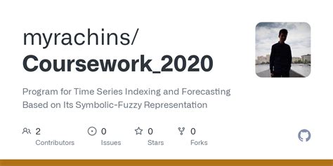 Github Myrachinscoursework2020 Program For Time Series Indexing And Forecasting Based On