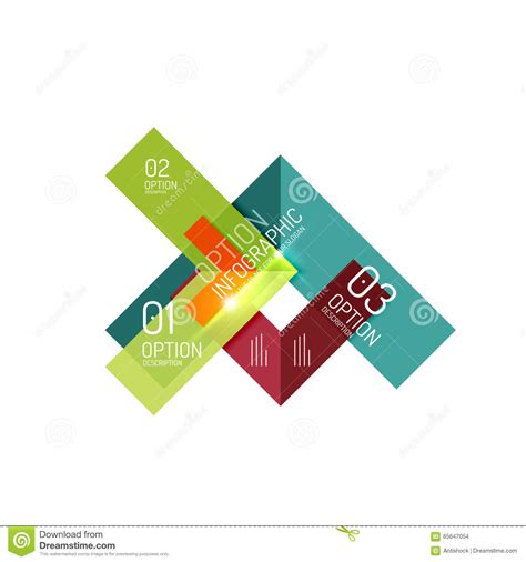 Vector Geometric Abstract Background Template For Infographics Stock Vector Illustration Of
