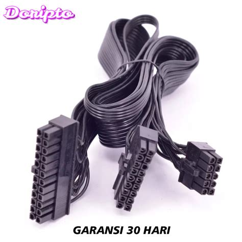 Jual Kabel Psu Power Supply Modular Msi Corsair Flat Cable 18 10 Pin Ke 24 Pin Atx Original