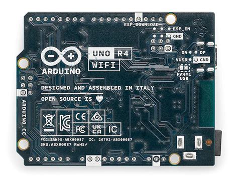 Arduino Uno Rev4 Wifi 32 Bit Renesas Ra4m1 Arm Cortex M4 Esp32 S3