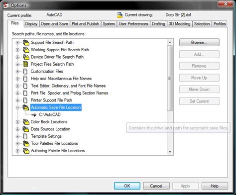 Lisp Command For Setting The Auto File Save Location Autolisp Visual Lisp And Dcl Autocad Forums
