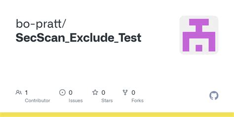 Github Bo Prattsecscanexcludetest