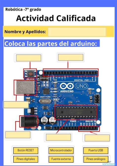 Ficha De Arduino Ficha Interactiva Topworksheets