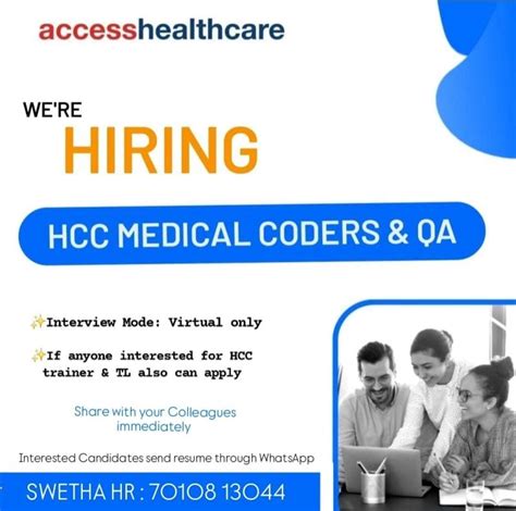 Access Healthcare Hiring Hcc Medical Coders And Qa Virtual Career Pathway