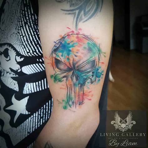 Bold And Fearless Punisher Skull Tattoo Ideas