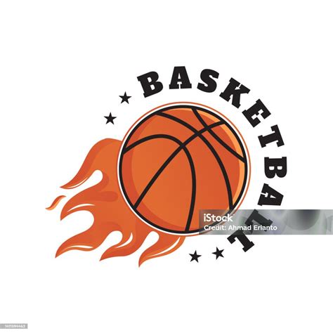 토너먼트 농구 기호 디자인 기호 불 미국 농구 농구 클럽 엠블럼 공으로 디자인 스포츠 배지 벡터 일러스트 레이 션 스포츠 디자인 템플릿 Championship에 대한 스톡