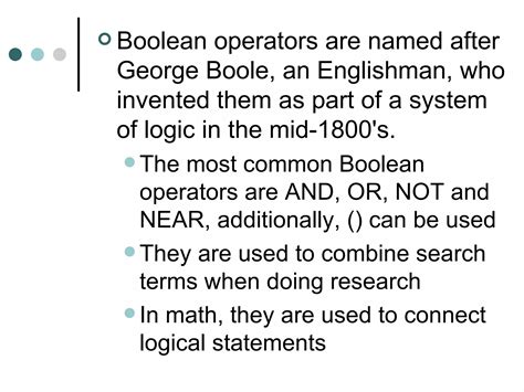 What Are Boolean Operators 1 Ppt