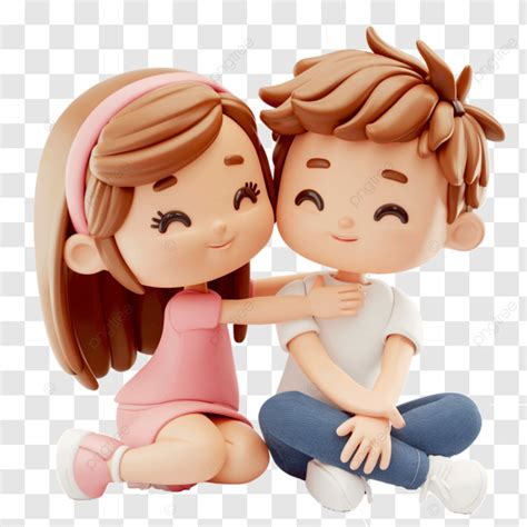 Lindo Hermano 3d Hermano Y Hermana Caricatura Clipart Png Dibujos