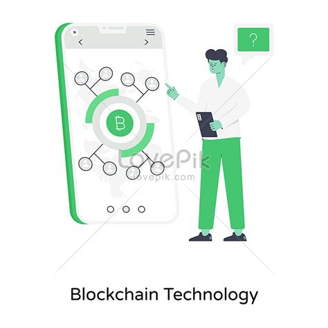 Get This Amazing Flat Illustration Of Blockchain Technology