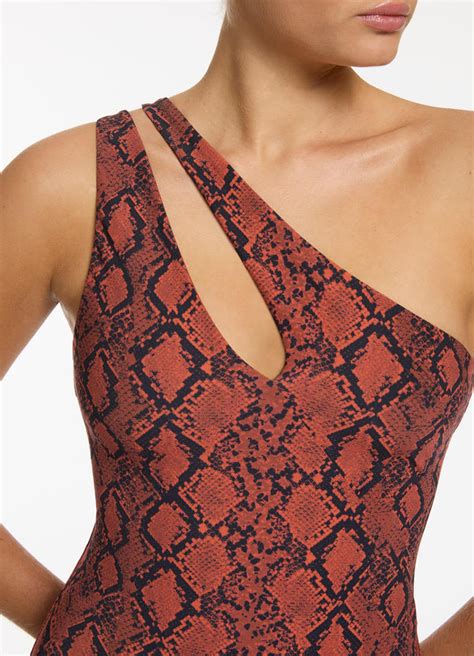 Python Splice One Shoulder One Piece Spice Seafolly Singapore
